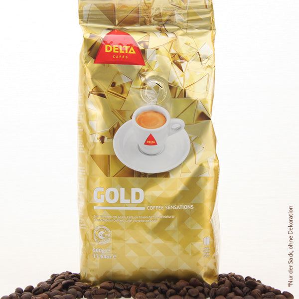 Kaffee Gold, ganze Bohne / Delta / Café gold, grão, 500g – Orangenfarm ...