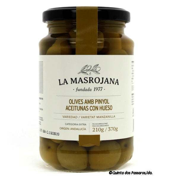 Olive green Manzanilla, with stone / Azeitona verde manzanilla com car ...