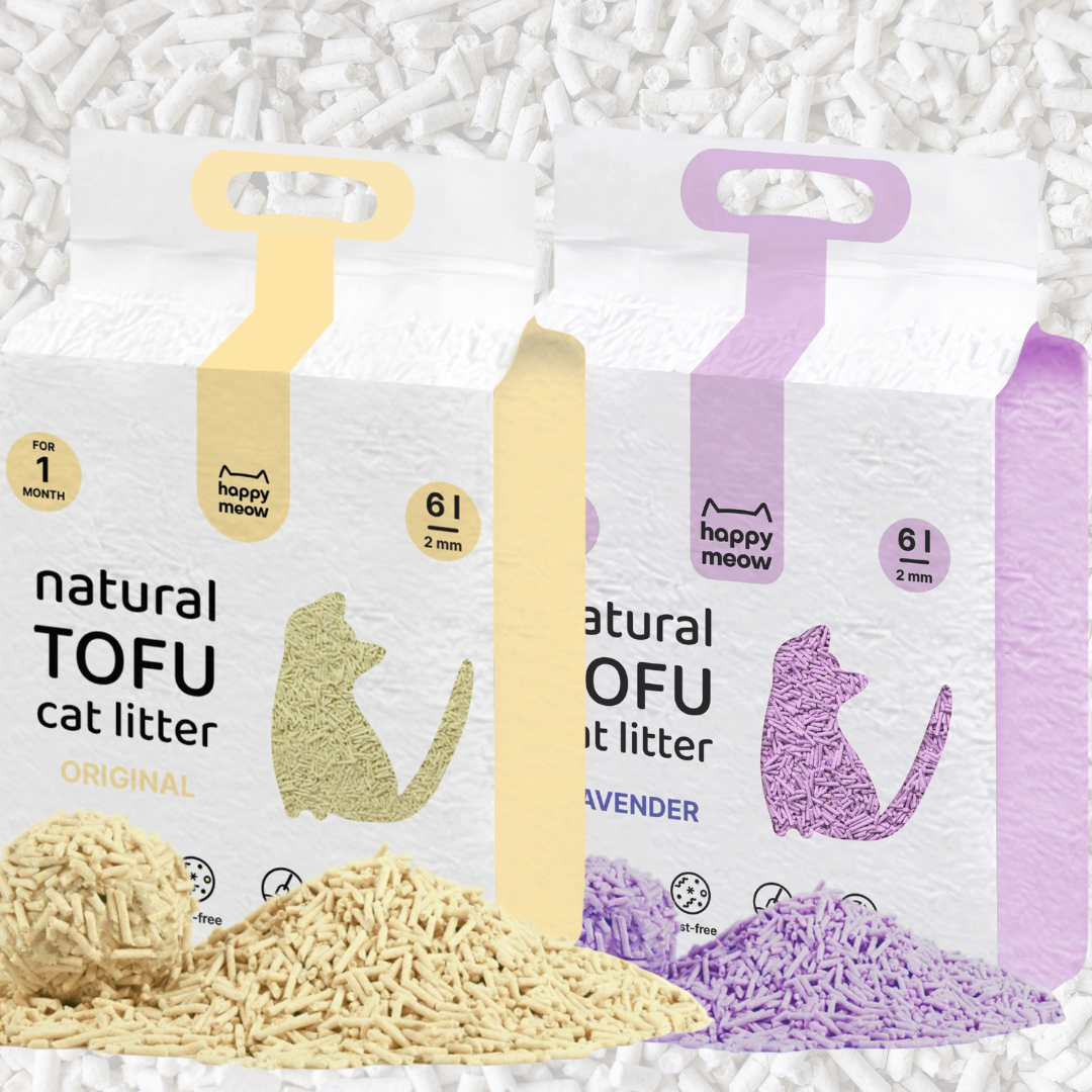 Tofu Katzenstreu Pack, Happy Meow, 4x6L – Orangenfarm Portugal